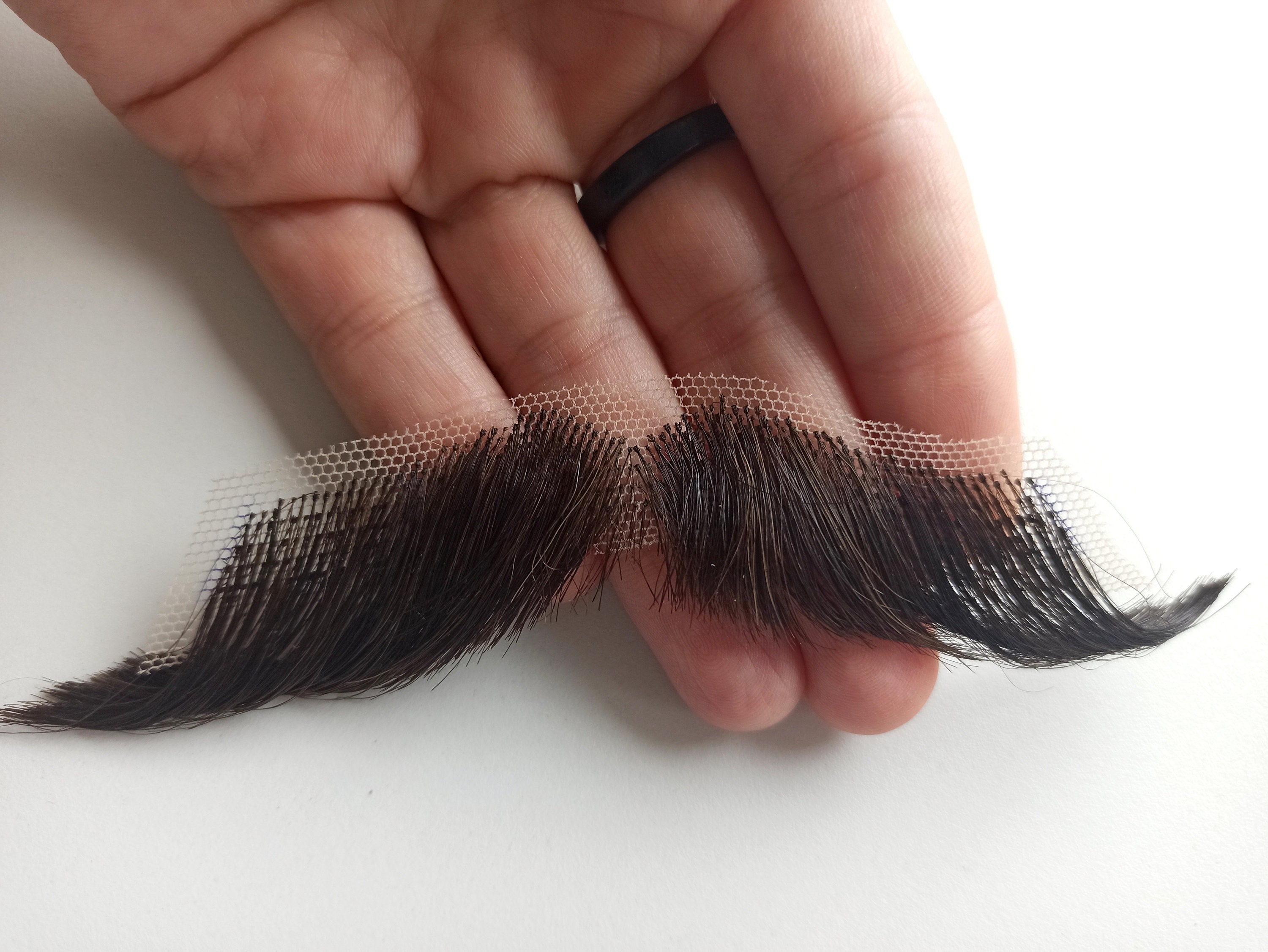 Realistic Fake Black Mustache for Theatrical Performances, Costume ...