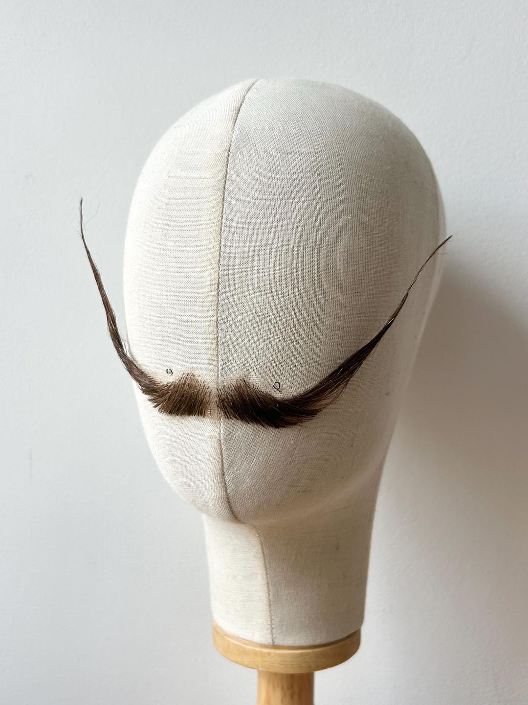 Fake Brown Realistic Salvador Dali Mustache, Nature Human Hair, Full ...
