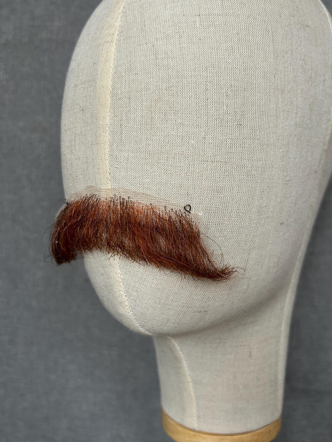 Fake Realistic Redhead Mustache, Fully Handmade, for Theatrical ...