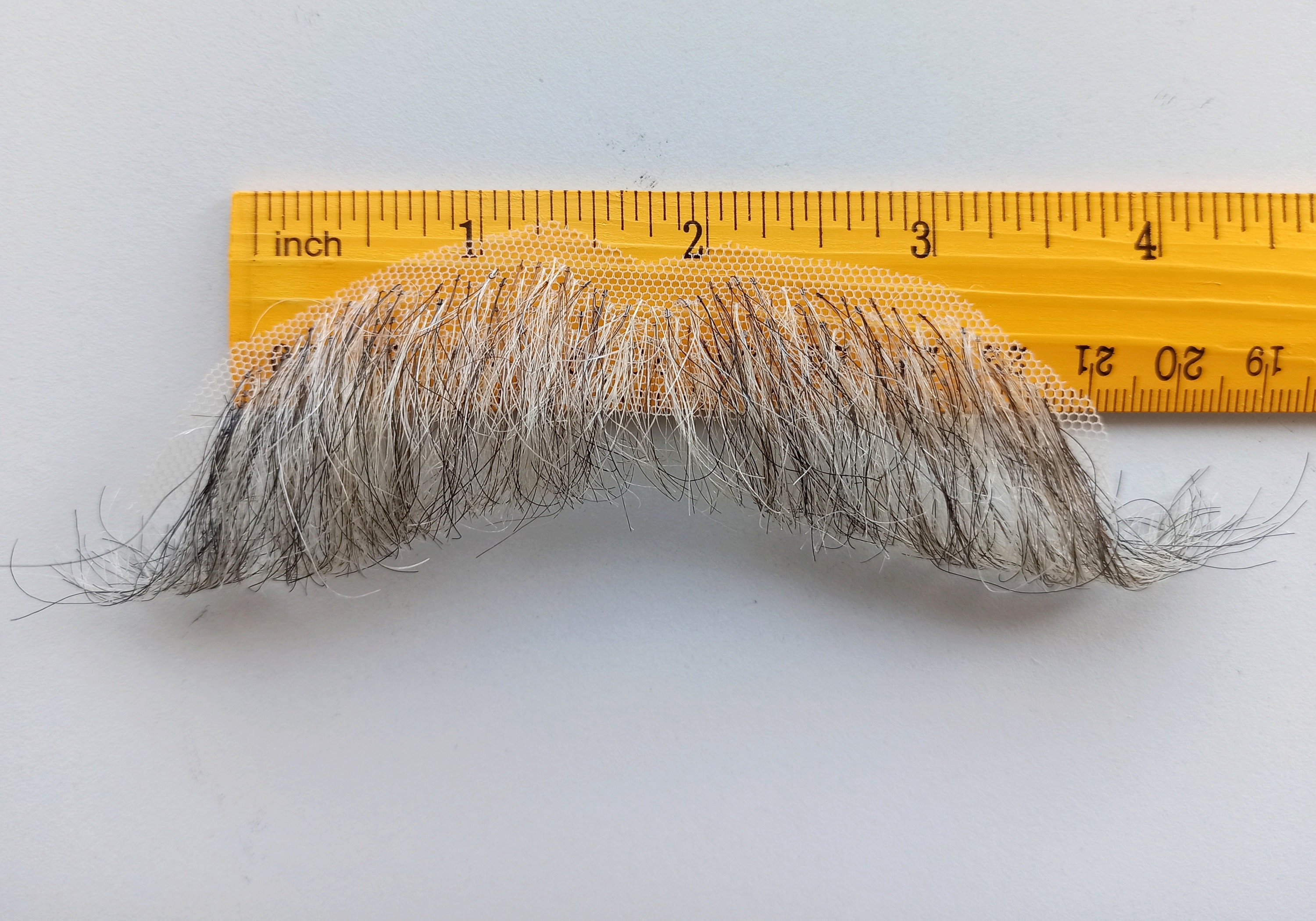 Fake Gray Realistic Mustache Facial Hair Natural Hair - Etsy