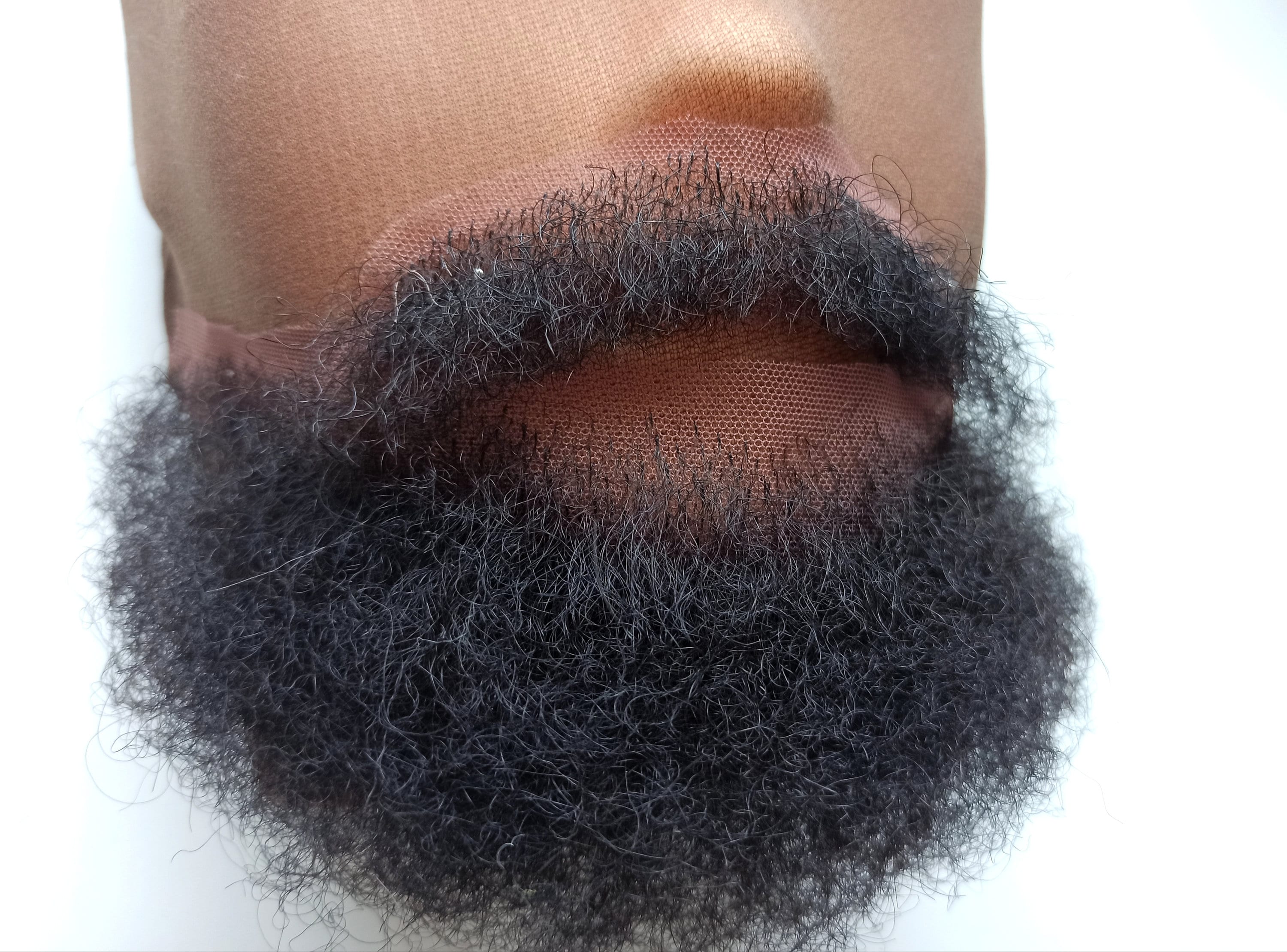 Fake Realistic Black Beard for Black Man, Handmade From Natural Human ...