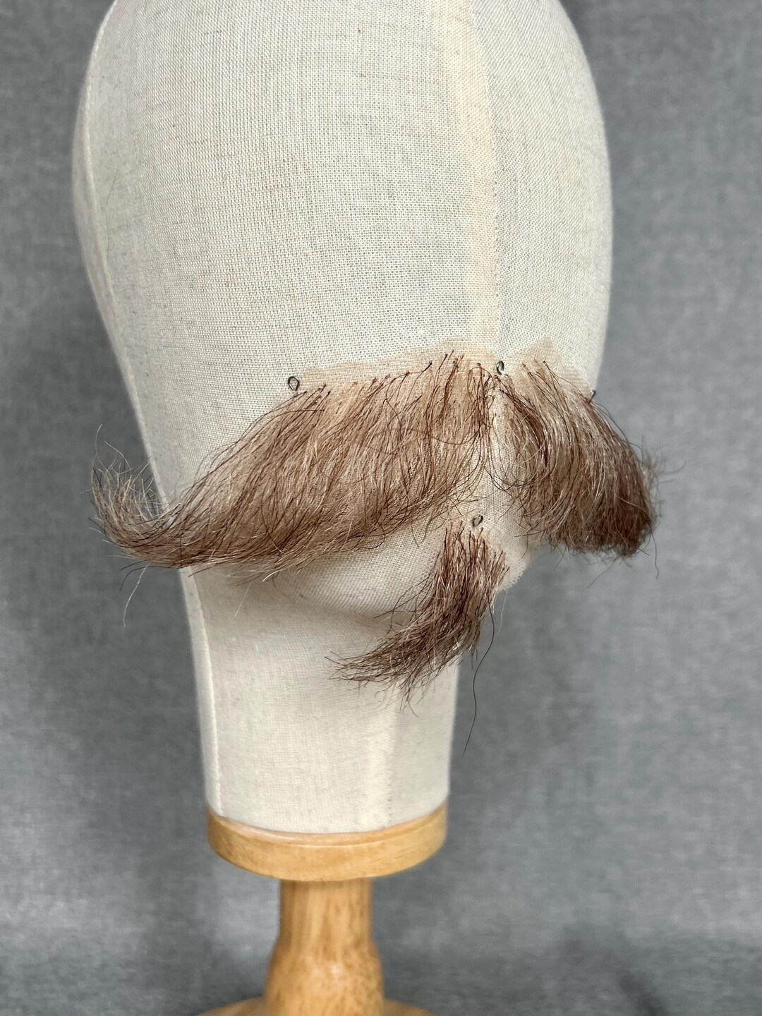 False Realistic Light Brown Mustache With a Soul Patch, Costume ...