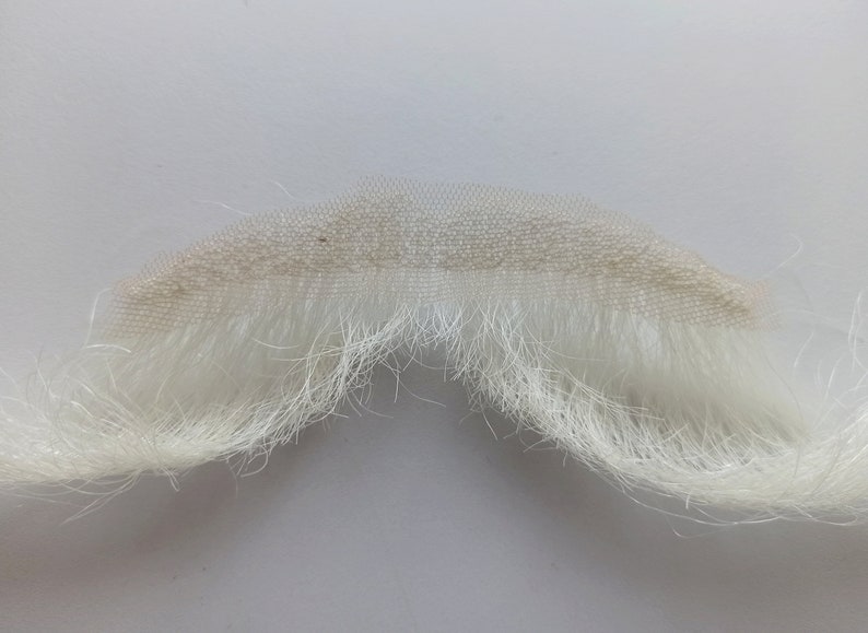 Fake Realistic White Beard With Mustache Old Man Costume - Etsy