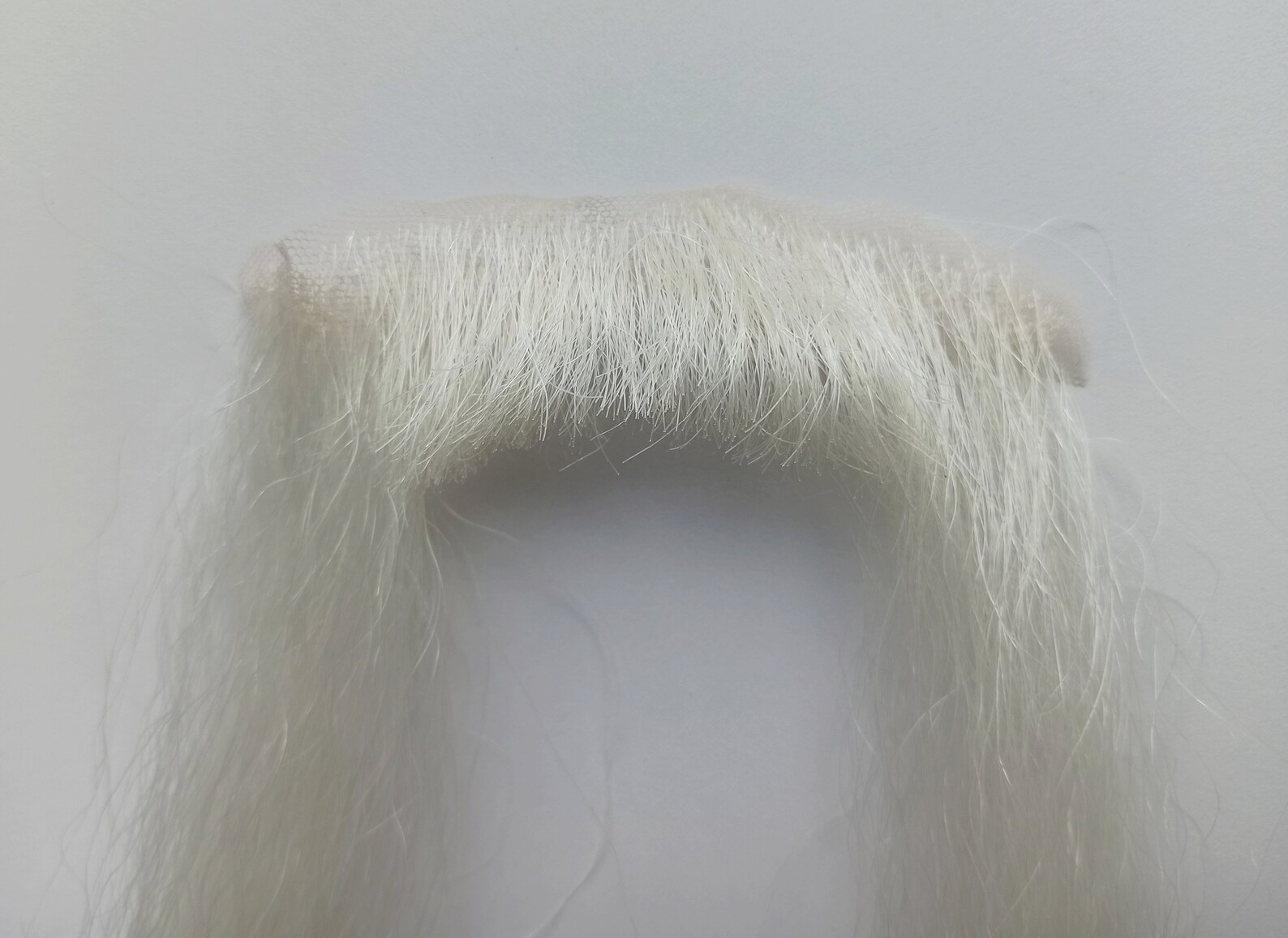 Fake Realistic White Beard With Mustache, Old Man Costume Accessory ...