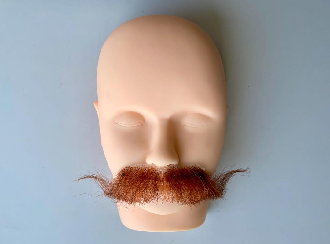 Realistic Red Mustache Made of Natural Hair, for Theatre Performances ...