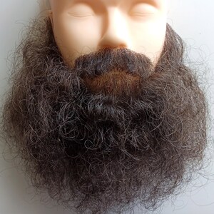 Fake Realistic Brown Long Beard and Mustache From Natural Hair, Hagrid ...