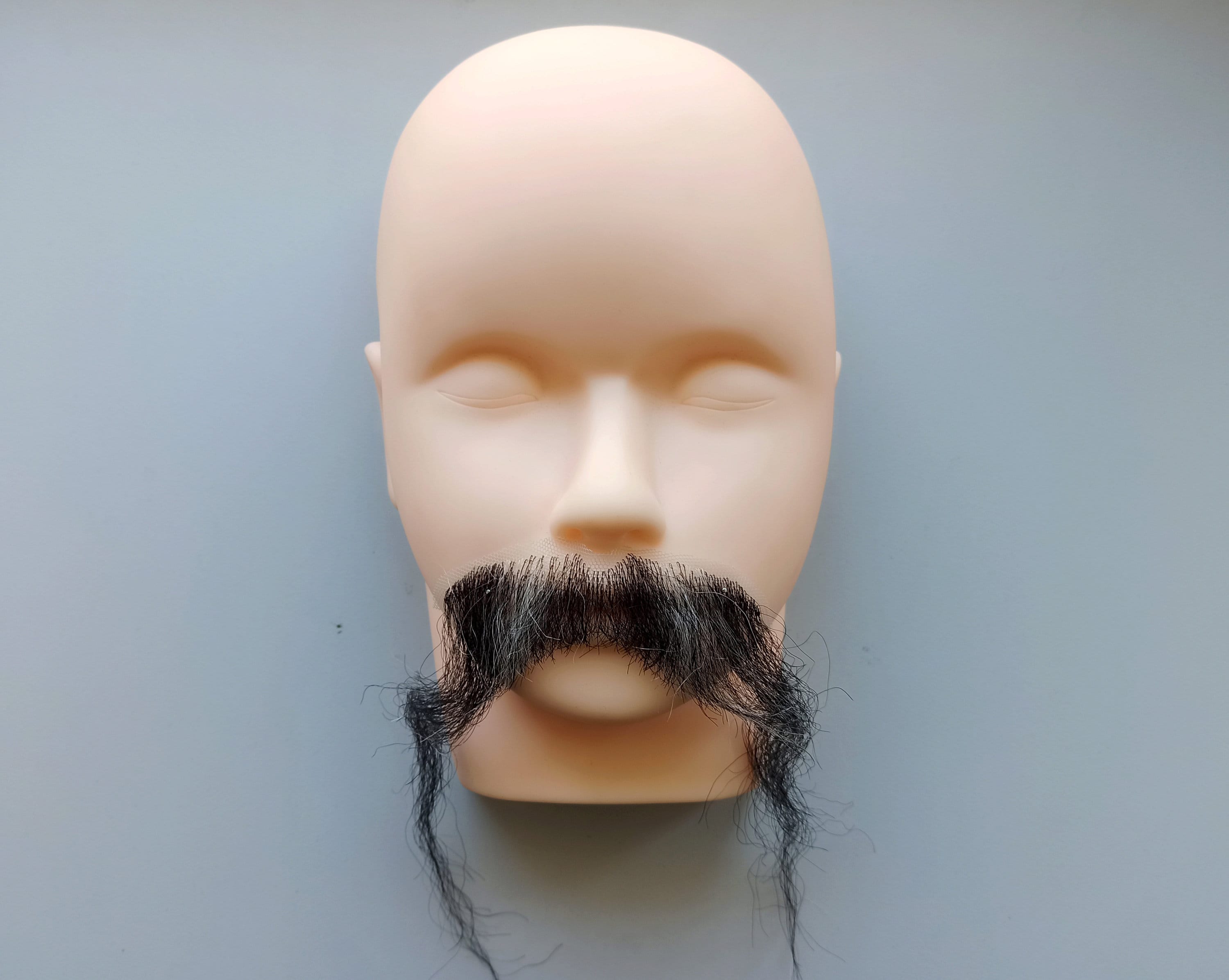 Fake Realistic Black Long Mustache, Accessory for Theatre Performances ...