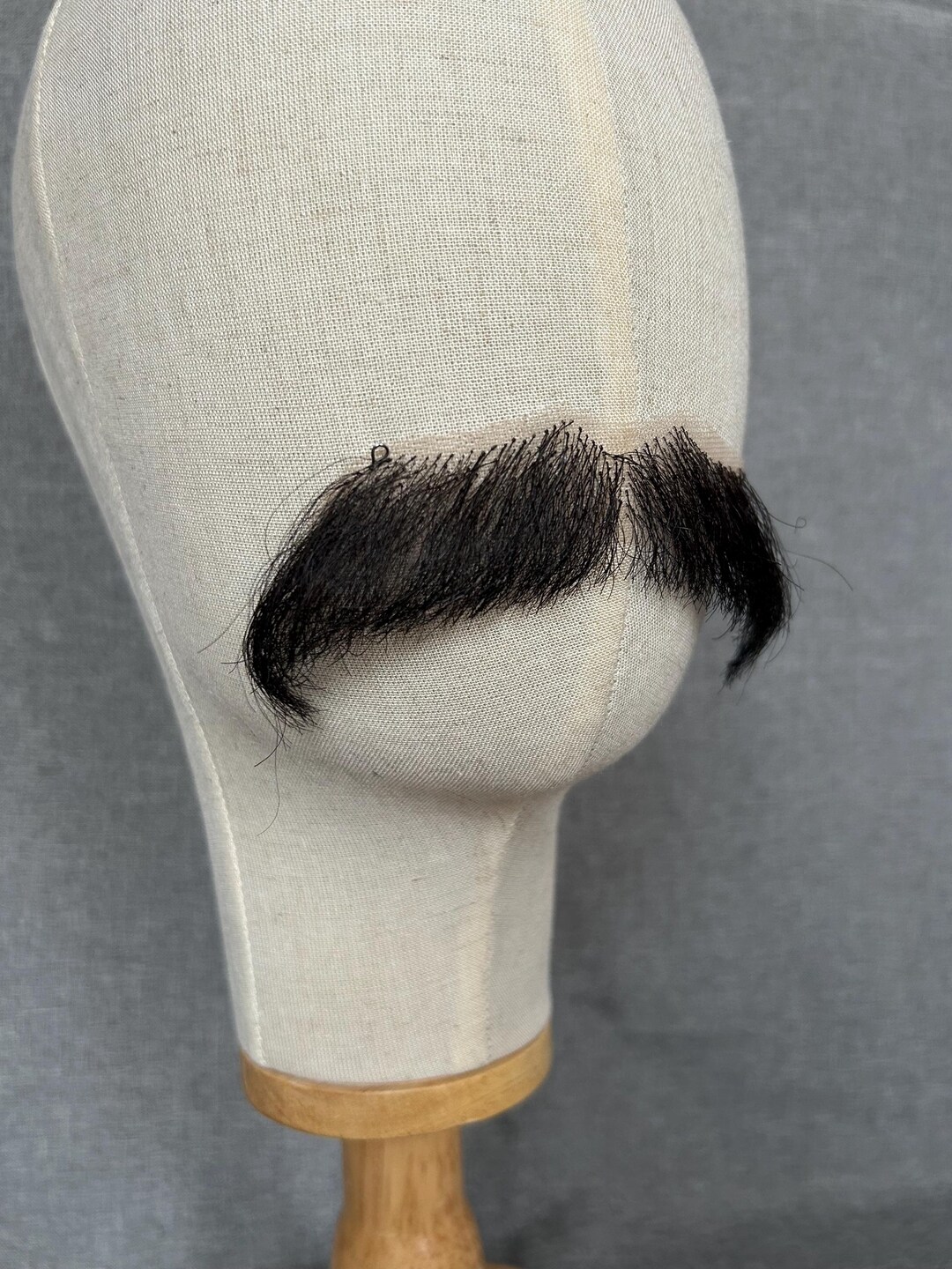 Fake Realistic Mustache Made of Natural Black Hair, High-quality ...