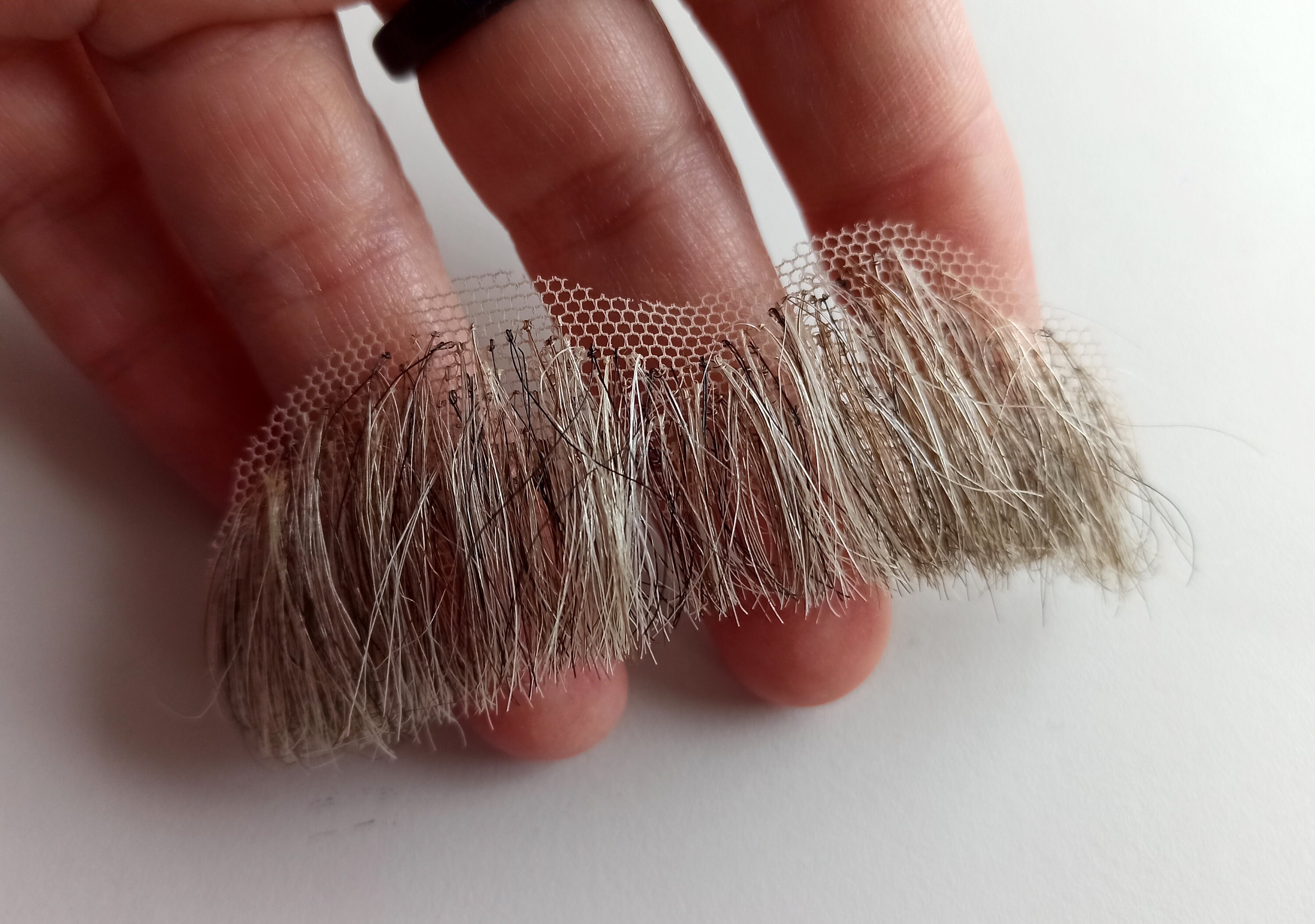 Fake Gray Realistic Mustache, Facial Hair, Natural Hair Einstein ...