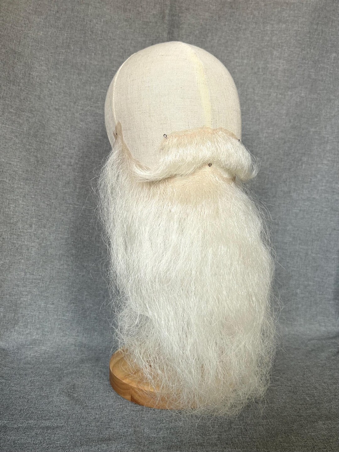 Fake Realistic White Beard and Mustache, Image of an Old Man, High ...