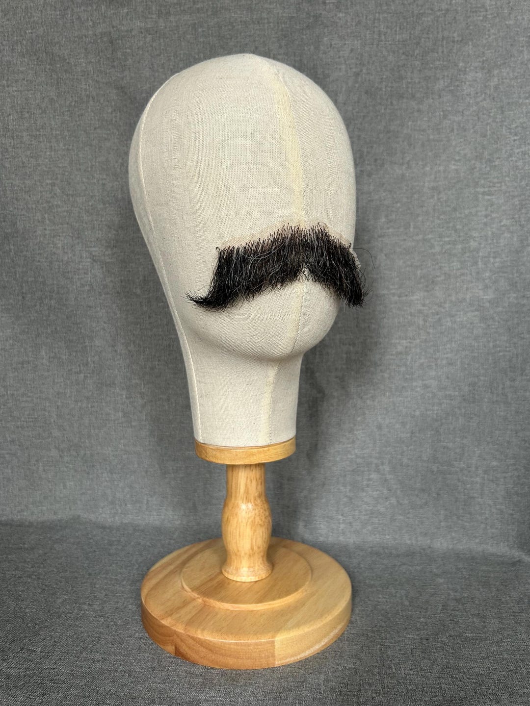 Realistic Black Mustache, Fake Mustache, Natural Buffalo Hair ...
