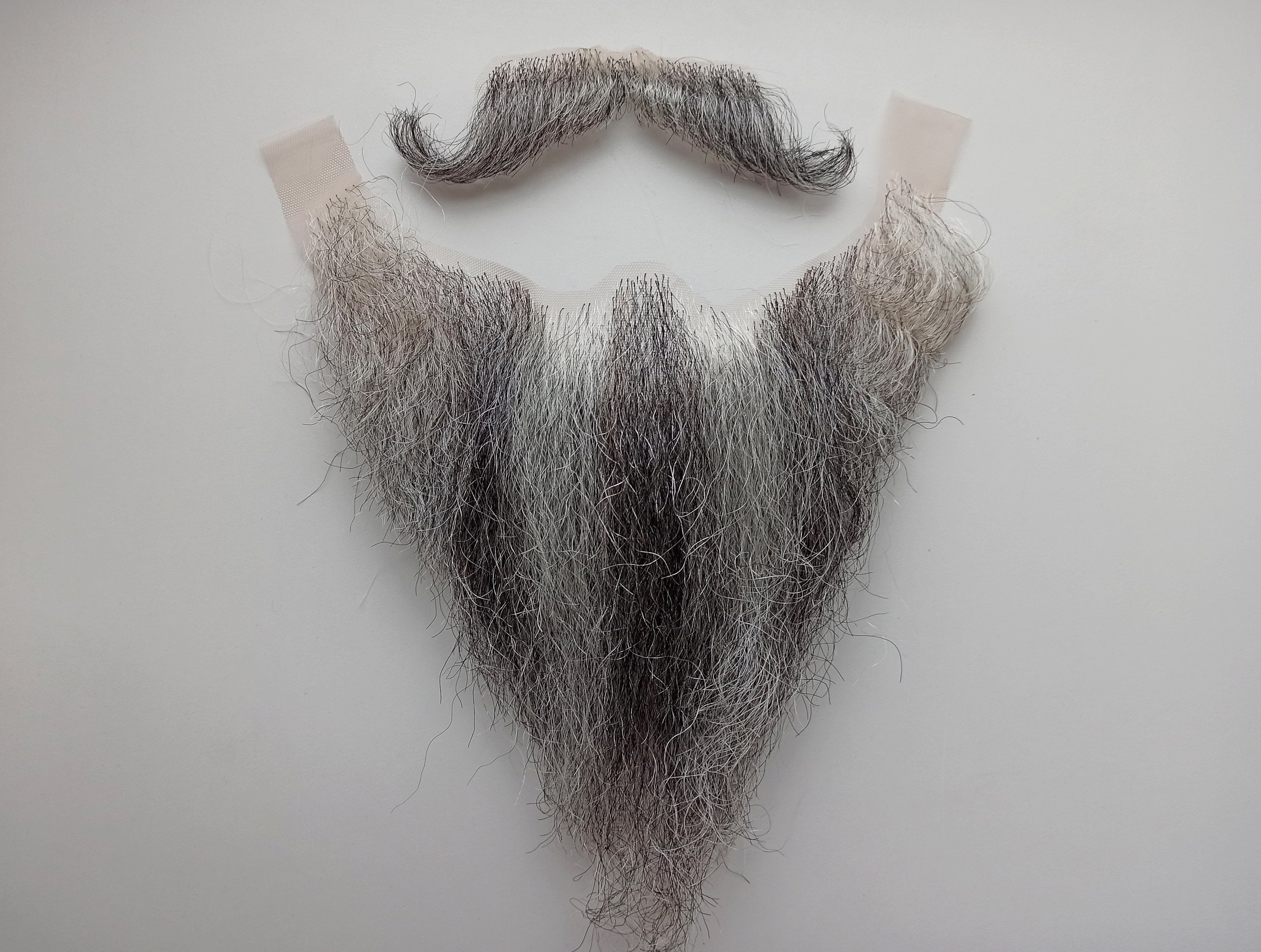 Fake Realistic Gray Beard, High Quality Handmade Costume Accessory - Etsy