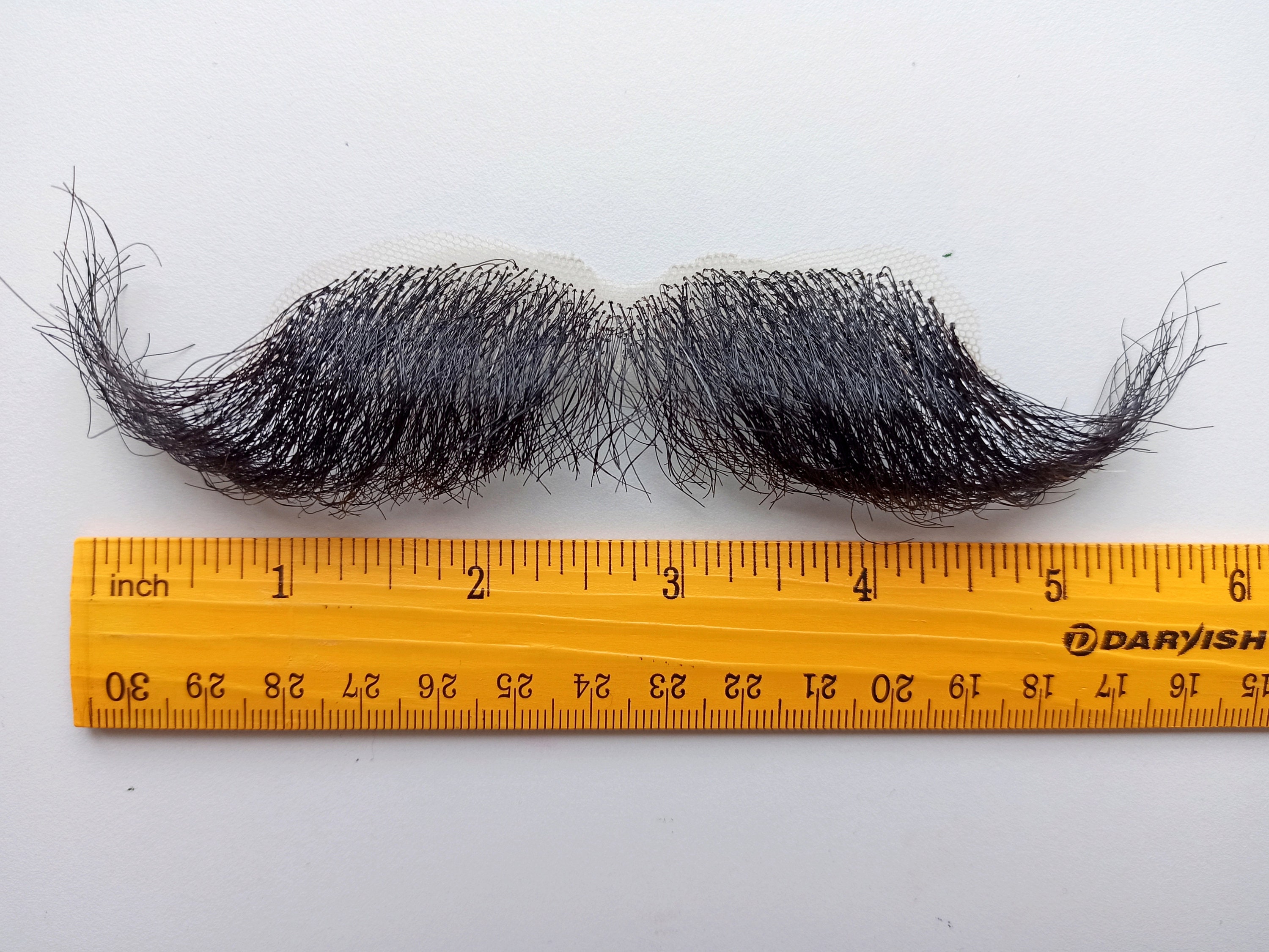 Realistic Black Mustache, Fake Mustache, Natural Buffalo Hair, Costume ...