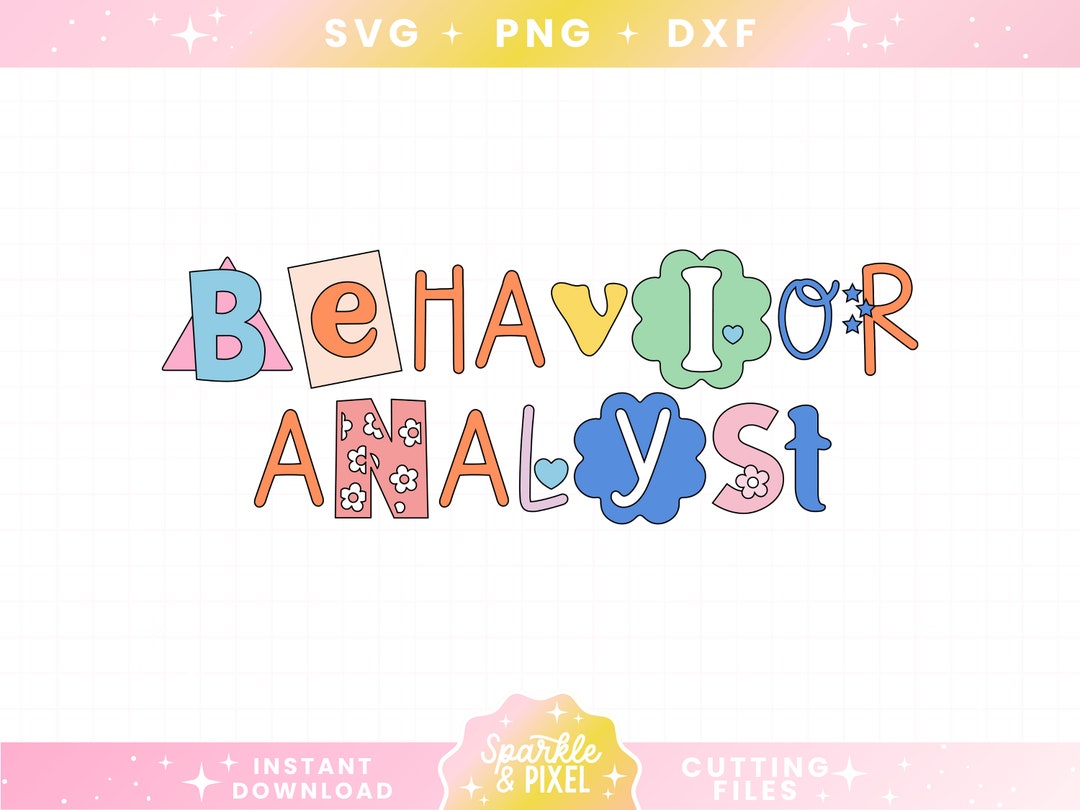 Behavior Analyst SVG PNG JPG, Bcba Svg, Aba Therapist Svg, Svg Files ...