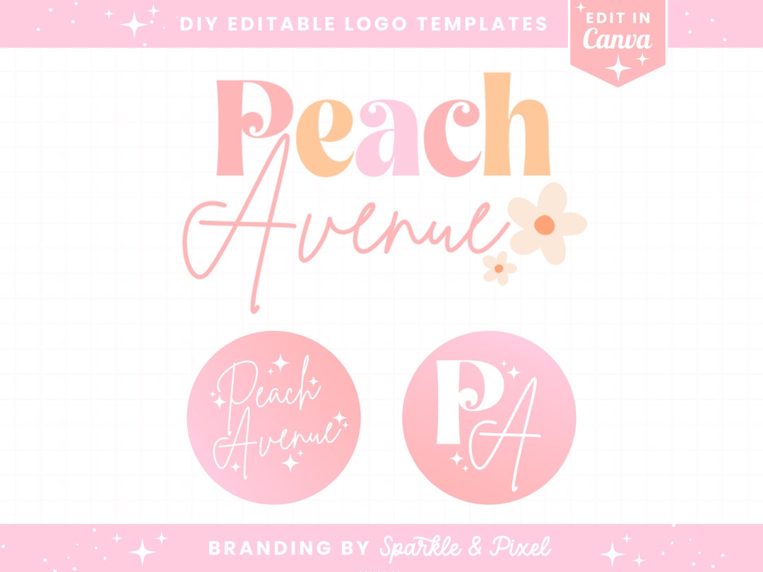 Editable Logo Design Canva Templates DIY Business Branding Instant ...