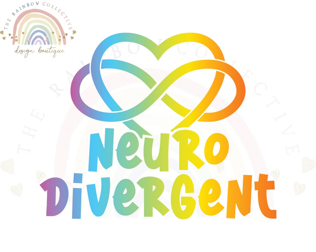 Rainbow Neurodiversity SVG PNG DXF Files, Instant Download Trendy ...