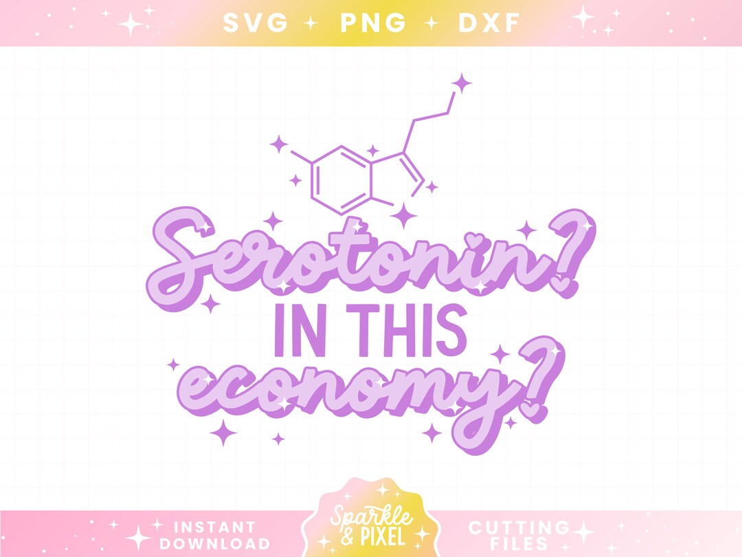Serotonin Mental Health SVG PNG DXF Instant Download Commercial Use ...