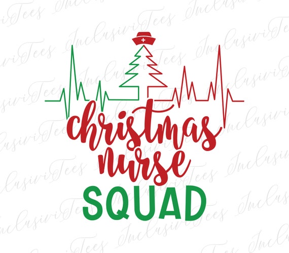 Christmas Nurse Squad SVG PNG JPG Antlers Svg Christmas Png | Etsy