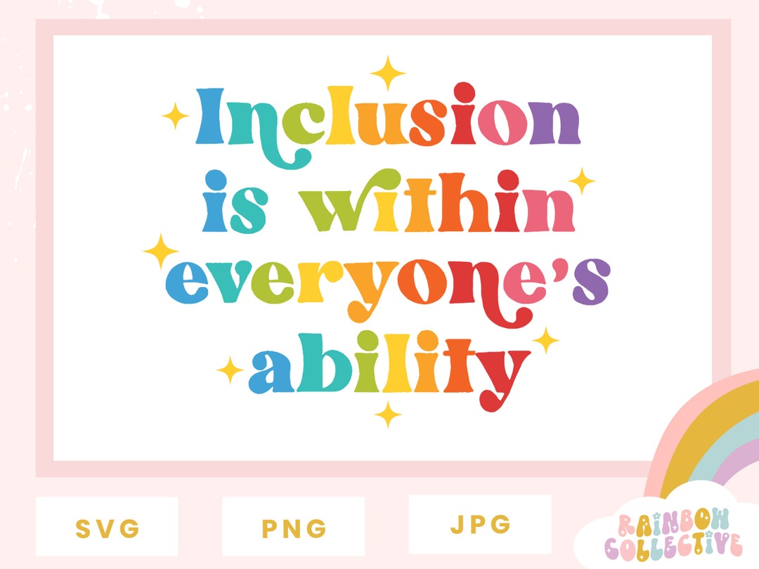 Inclusion SVG PNG JPG Diversity Svg Neurodiversity Svg - Etsy
