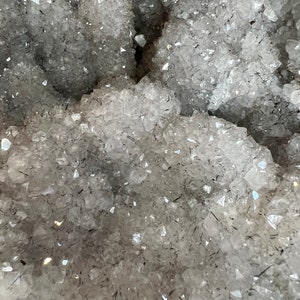 MASSIVE Goethite in Quartz Geode Crystal Specimen Display Piece (stand ...