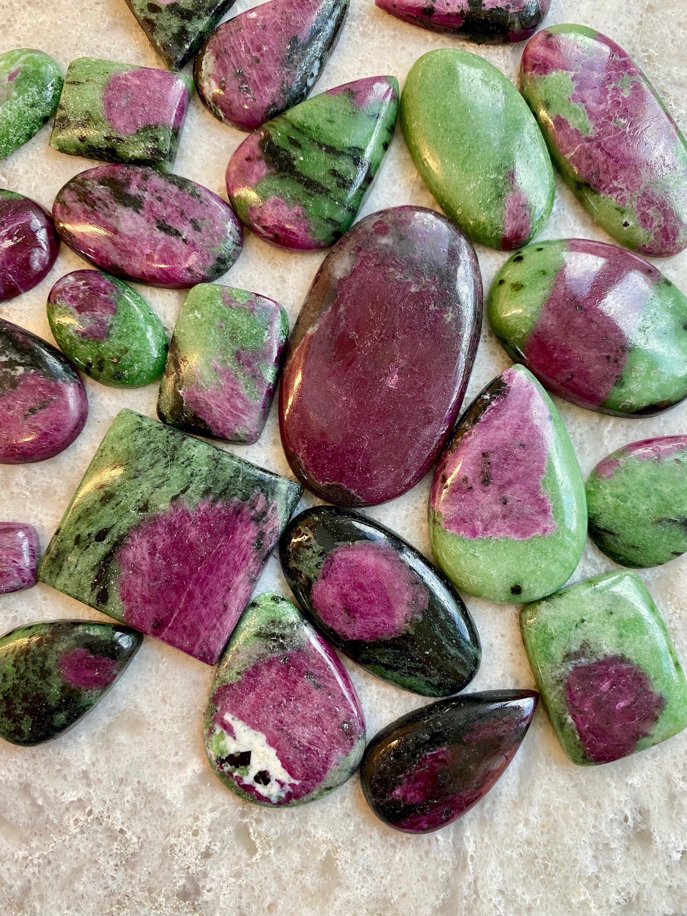 YOU CHOOSE One Polished Ruby Zoisite Cabochon - Etsy