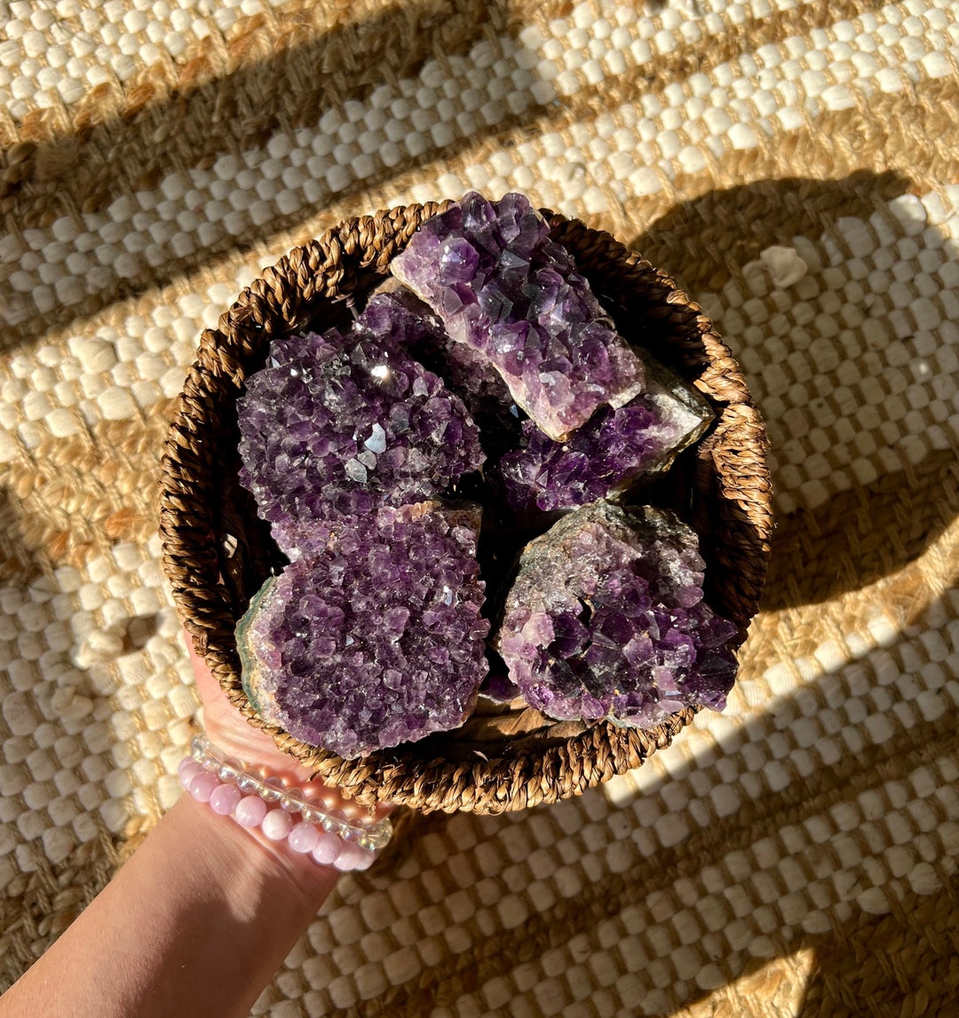 ONE All Natural AAA Grade Small Amethyst Crystal Cluster Specimen From ...