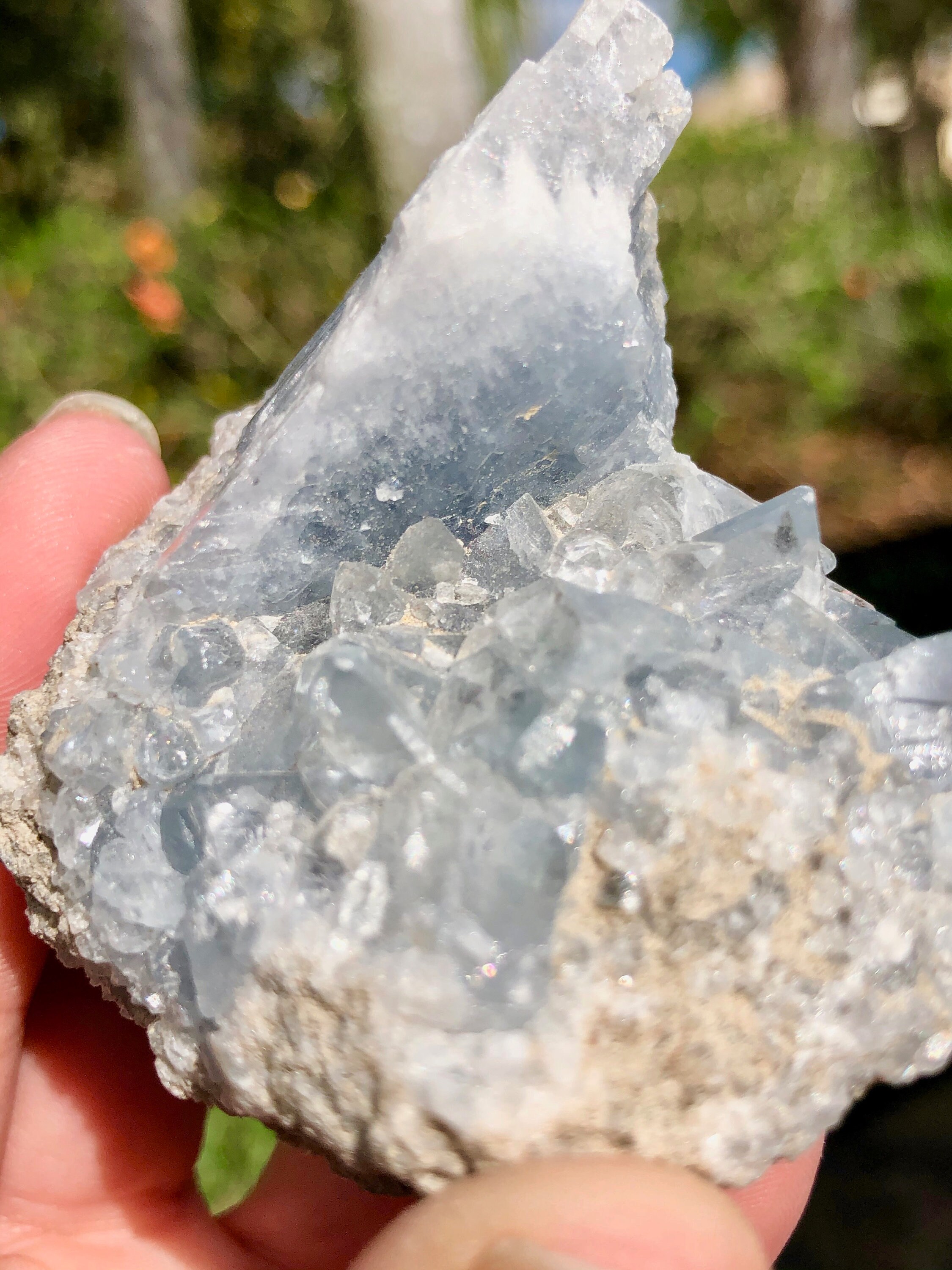 Natural Celestite Cluster Celestite Raw Celestite Blue | Etsy