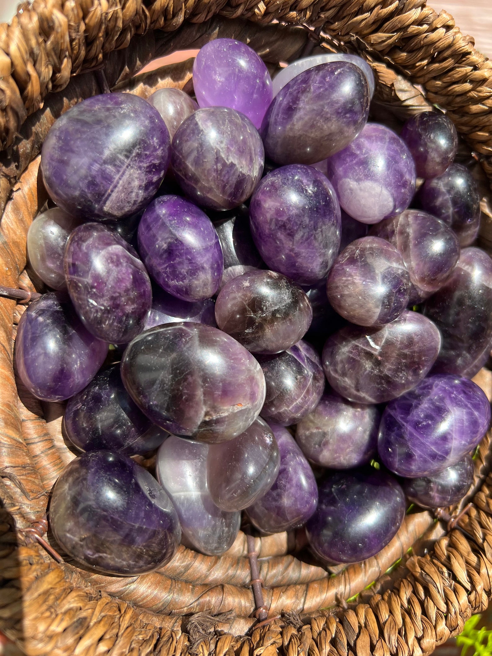 ONE All Natural Amethyst Crystal Tumble - Etsy