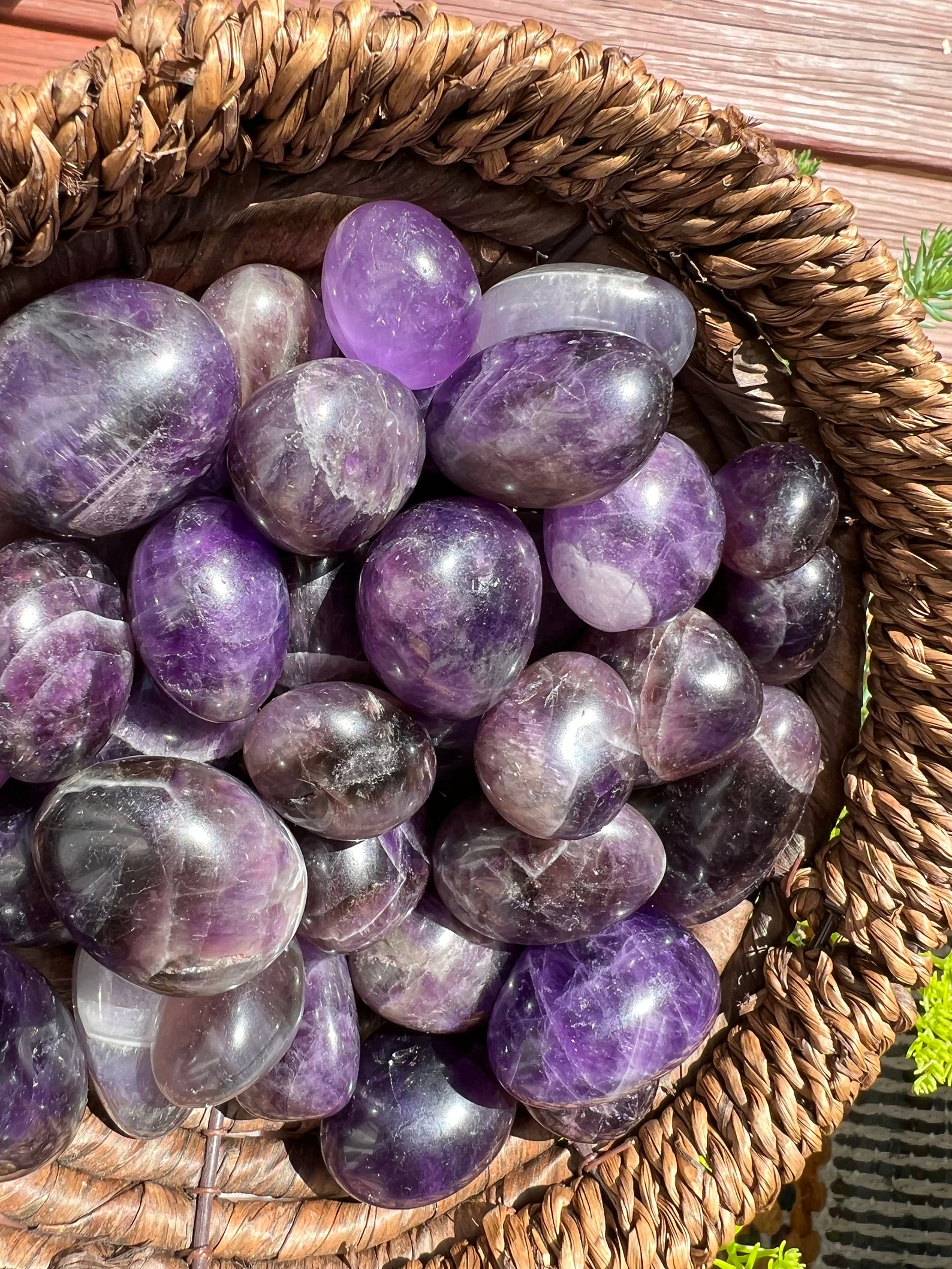 ONE All Natural Amethyst Crystal Tumble - Etsy