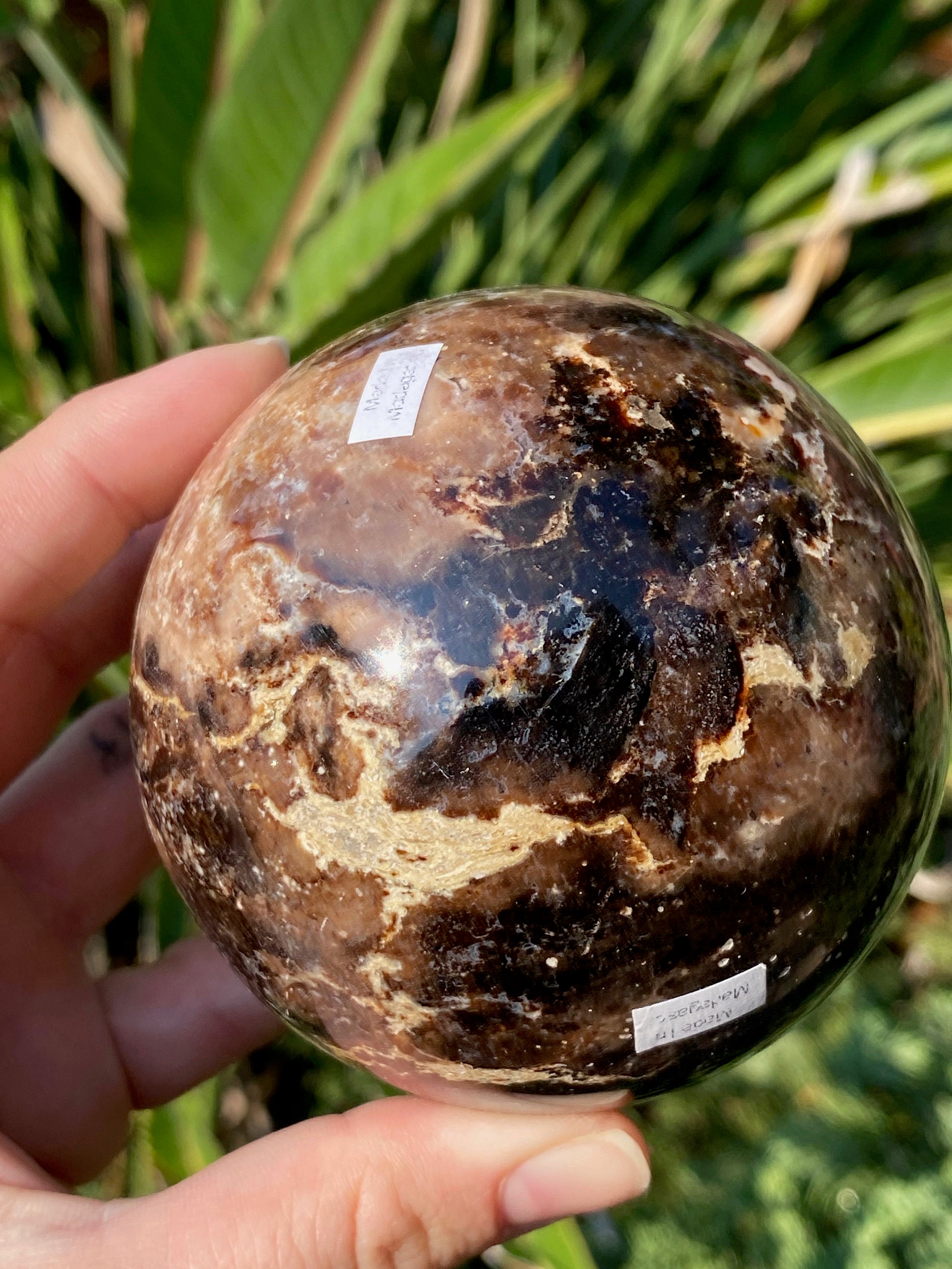 3.1 Polished Black Opal Crystal Sphere Stand Included | Etsy