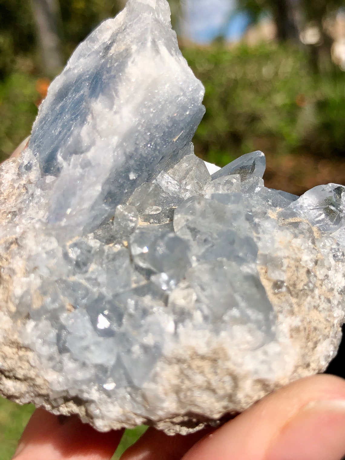 Natural Celestite Cluster Celestite Raw Celestite Blue | Etsy