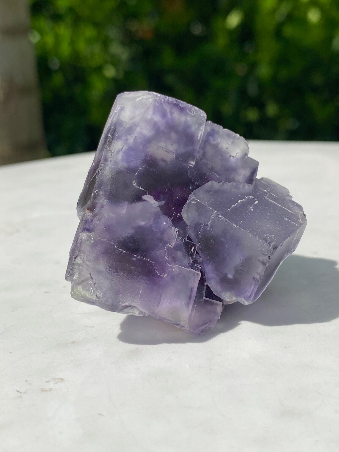 Purple Phantom Cubic Fluorite Purple Fluorite Mineral Purple | Etsy
