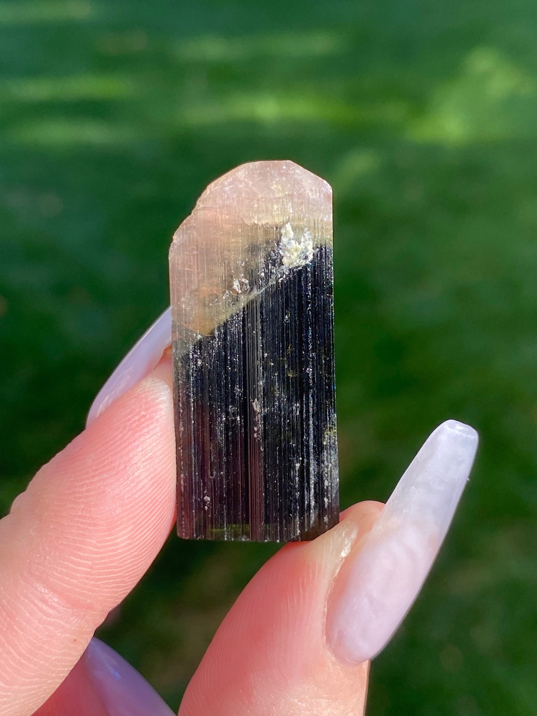 Stunning All Natural Watermelon Tourmaline With Quartz and ...