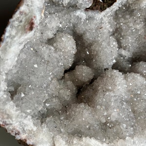 MASSIVE Goethite in Quartz Geode Crystal Specimen Display Piece (stand ...