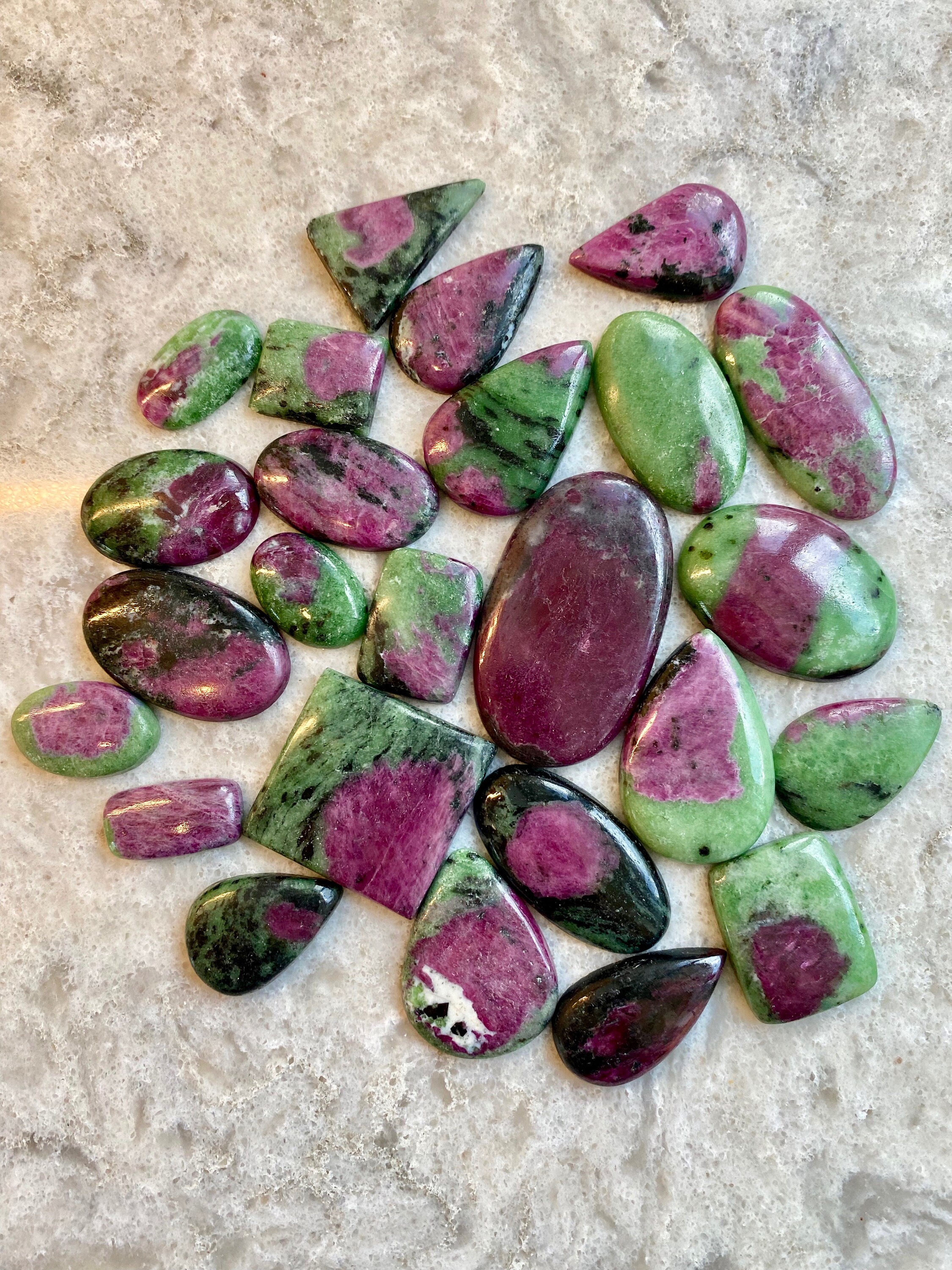 YOU CHOOSE One Polished Ruby Zoisite Cabochon - Etsy