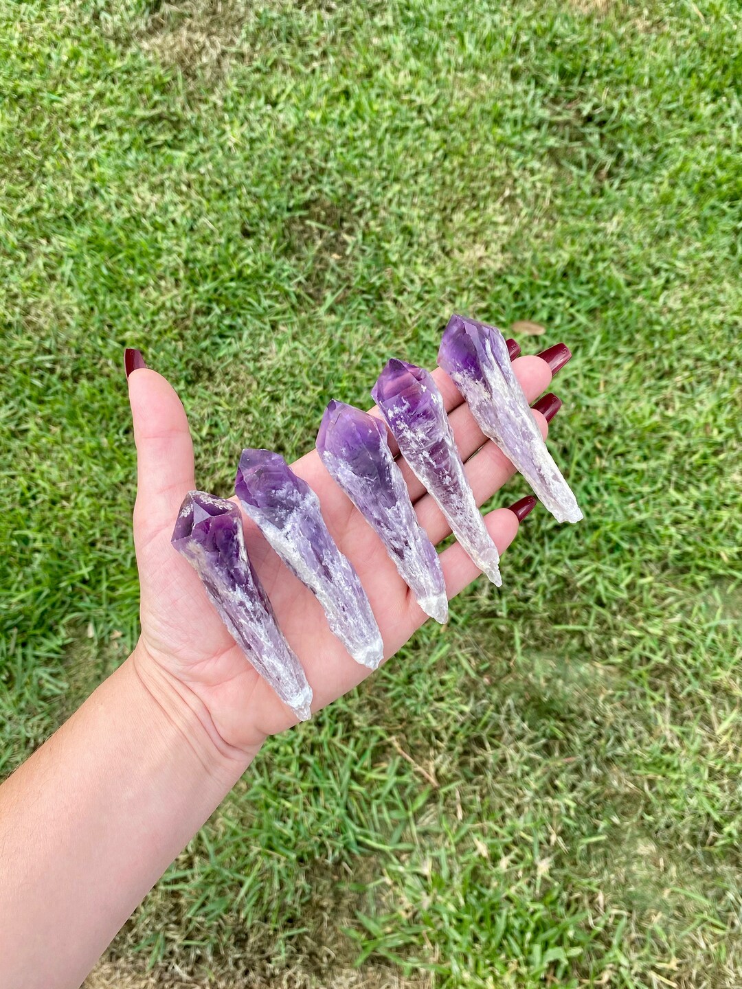 ONE 3" Raw Amethyst Crystal Root (24 Available) - Etsy