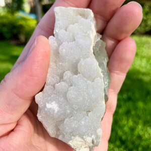 Rare Raw Green Fluorite with Druzy Botryoidal Chalcedony | Etsy