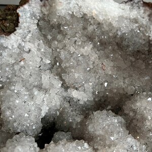 MASSIVE Goethite in Quartz Geode Crystal Specimen Display Piece (stand ...