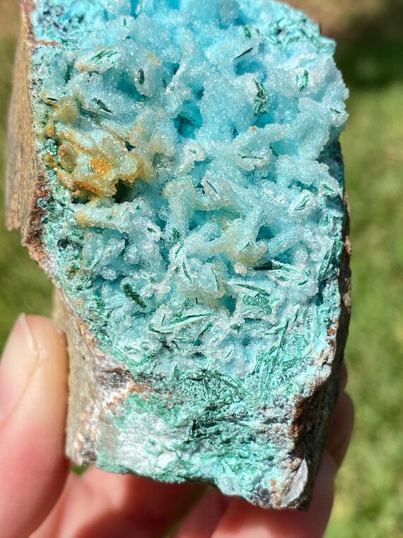 Rocks & Geodes Home & Living Home Décor All Natural Druzy Blue ...