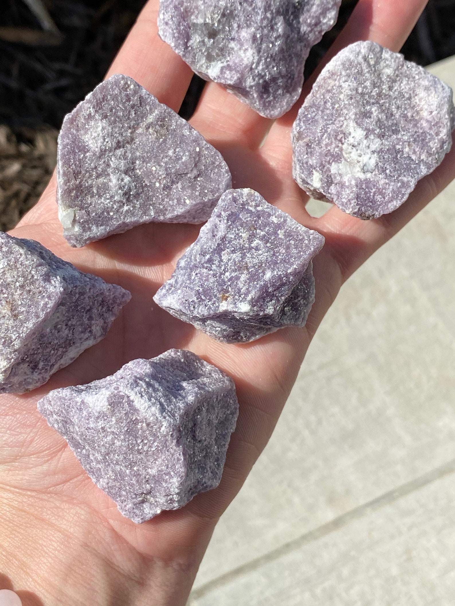 ONE Rough Purple Lepidolite Crystal Chunk - Etsy