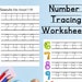 Custom Numbers Practice Worksheet Numbers Tracing Worksheet - Etsy Canada