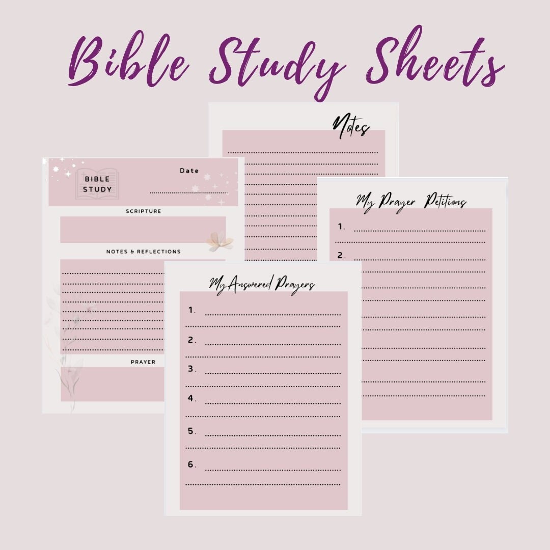 Pink Aesthetic Bible Study Printable Bible Study Notes Bible Study ...