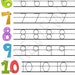 Custom Numbers Practice Worksheet Numbers Tracing Worksheet - Etsy Canada