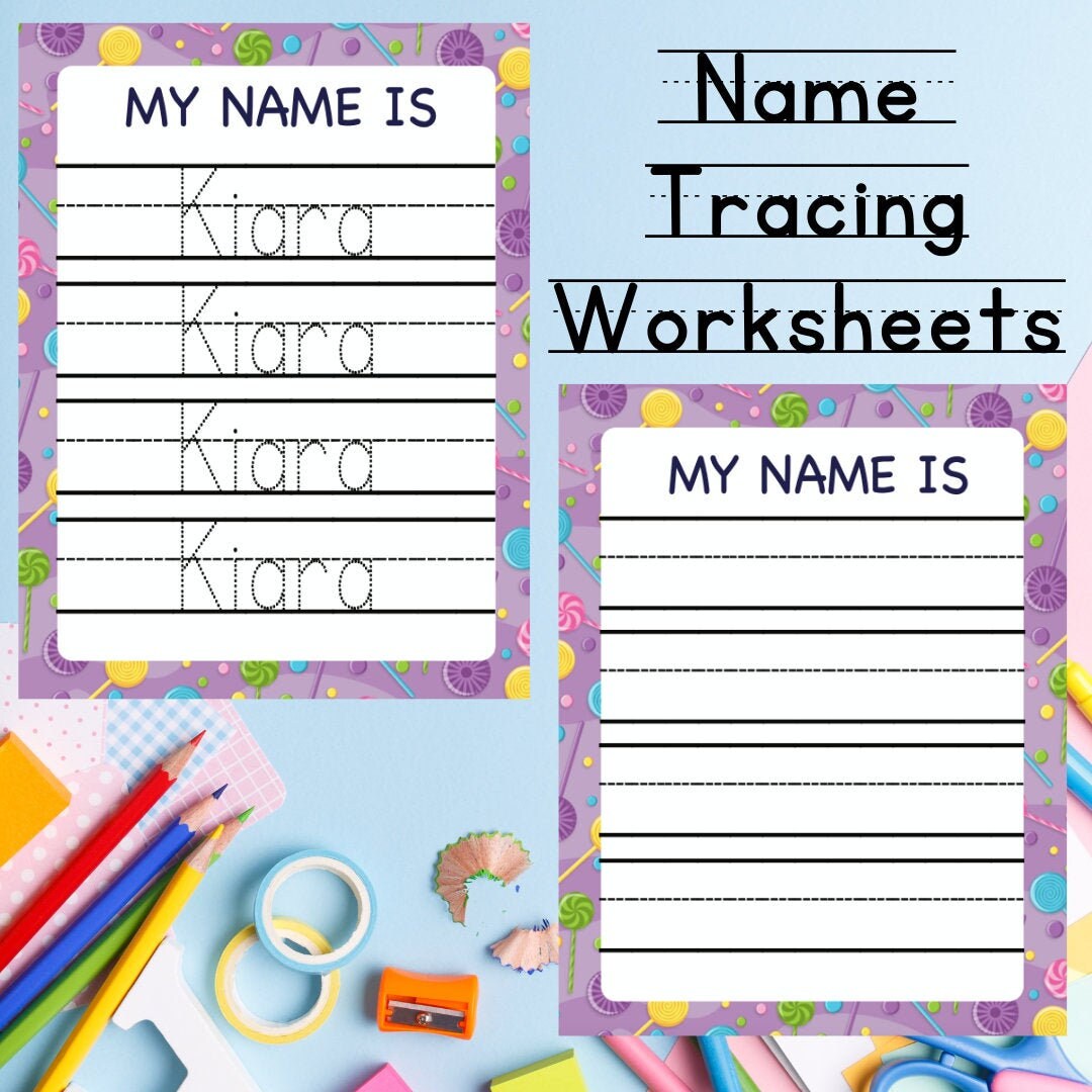 Custom Name Handwriting Practice Personalized Name Handwriting Name ...