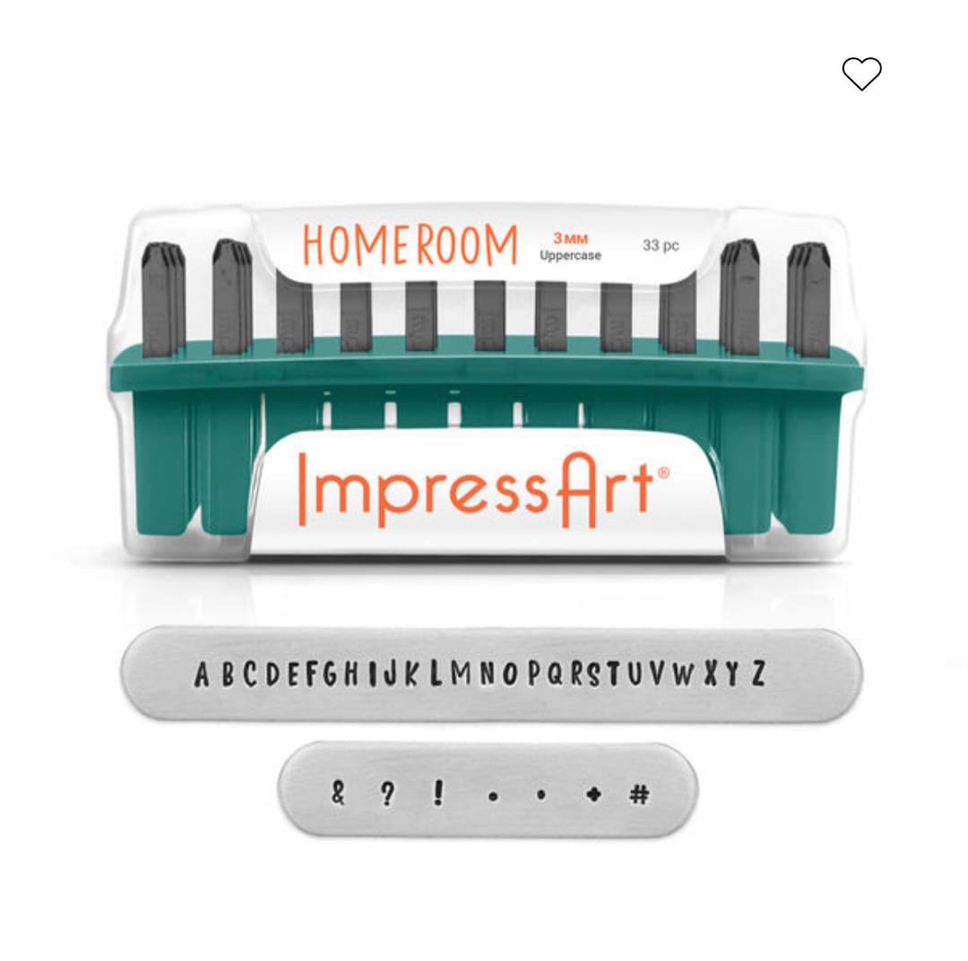 Metal Stamps, Impressart Homeroom Letters Mid Range 3mm, Letter Stamps ...