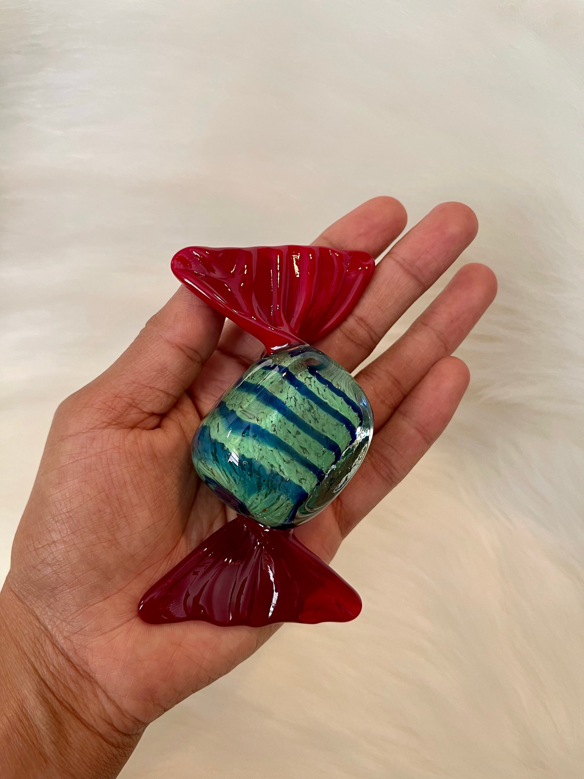 Extra Large Vintage Murano Glass Sweet Paperweight/ Extra Large Murano ...