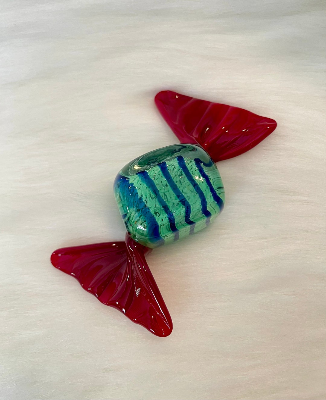 Extra Large Vintage Murano Glass Sweet Paperweight/ Extra Large Murano ...