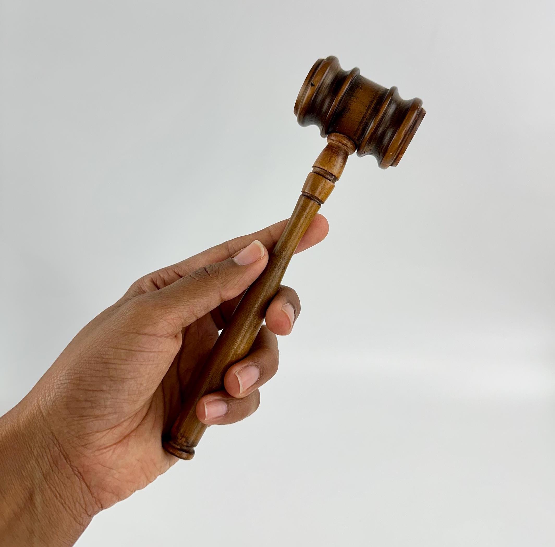 Vintage Wood Gavel Judge Gavel Wood Mallet Auction Hammer Legal Decor ...
