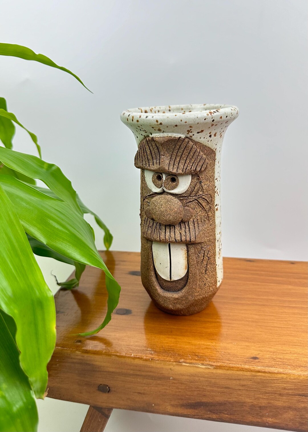 Vintage Signed KS Pottery Stoneware Face Mug/character Coffee Mug ...