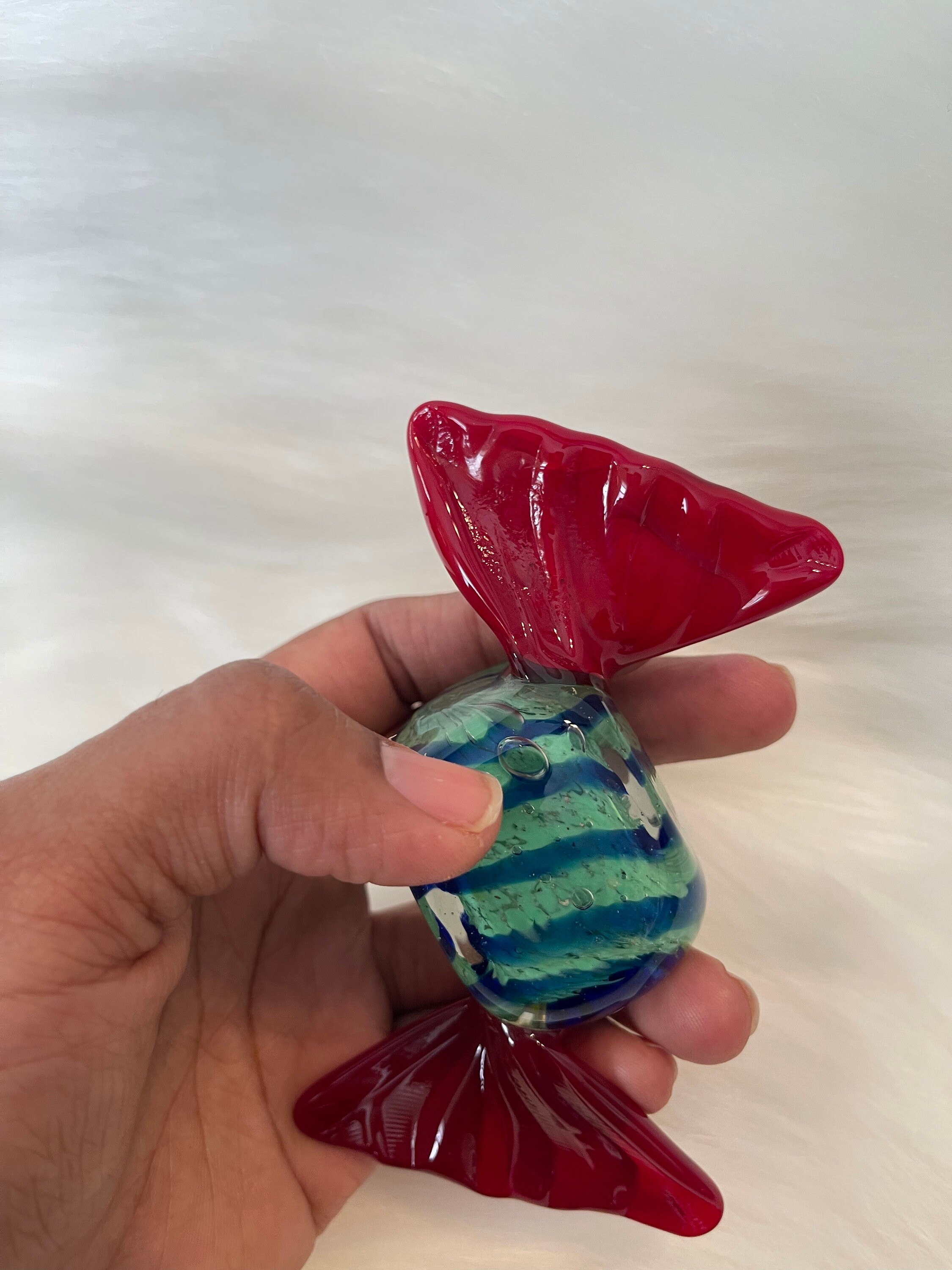 Extra Large Vintage Murano Glass Sweet Paperweight/ Extra Large Murano ...